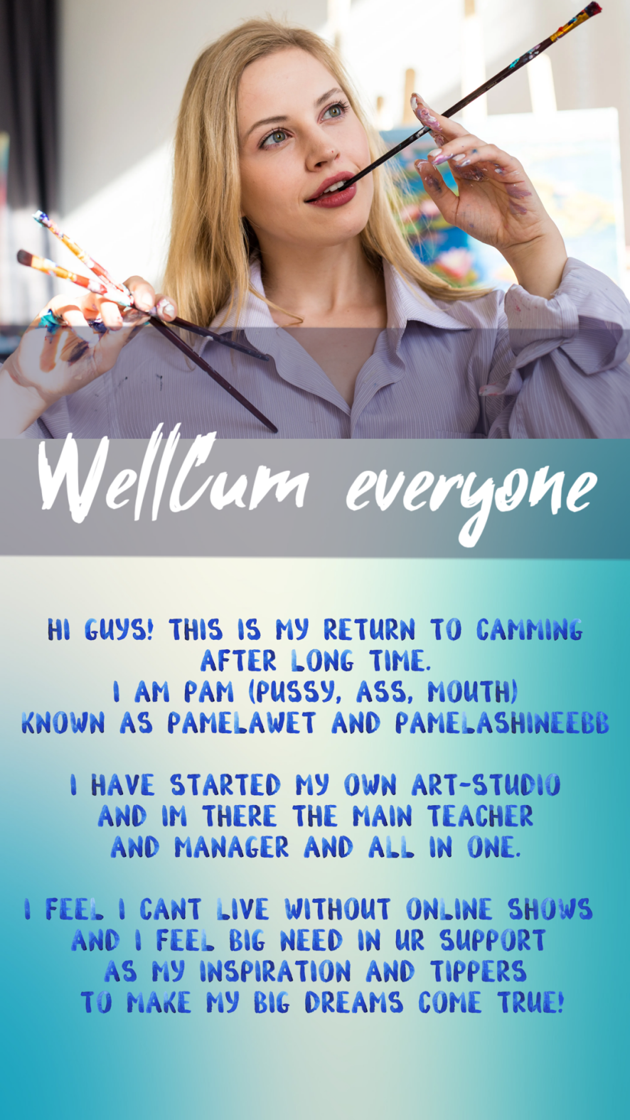 PamelaWet Cam Model Profile | Stripchat